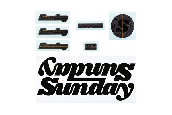 Sunday 2022 Model C Die-Cut Sticker Kit | Full Factory Marketplace